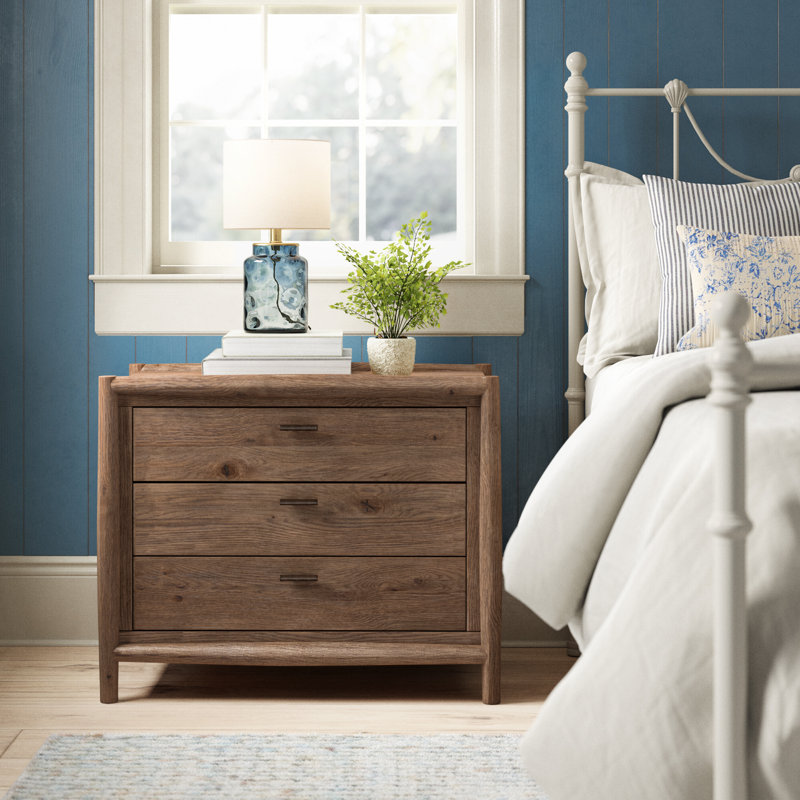 Cayenne 3 Drawer Nightstand Color Weathred Oak